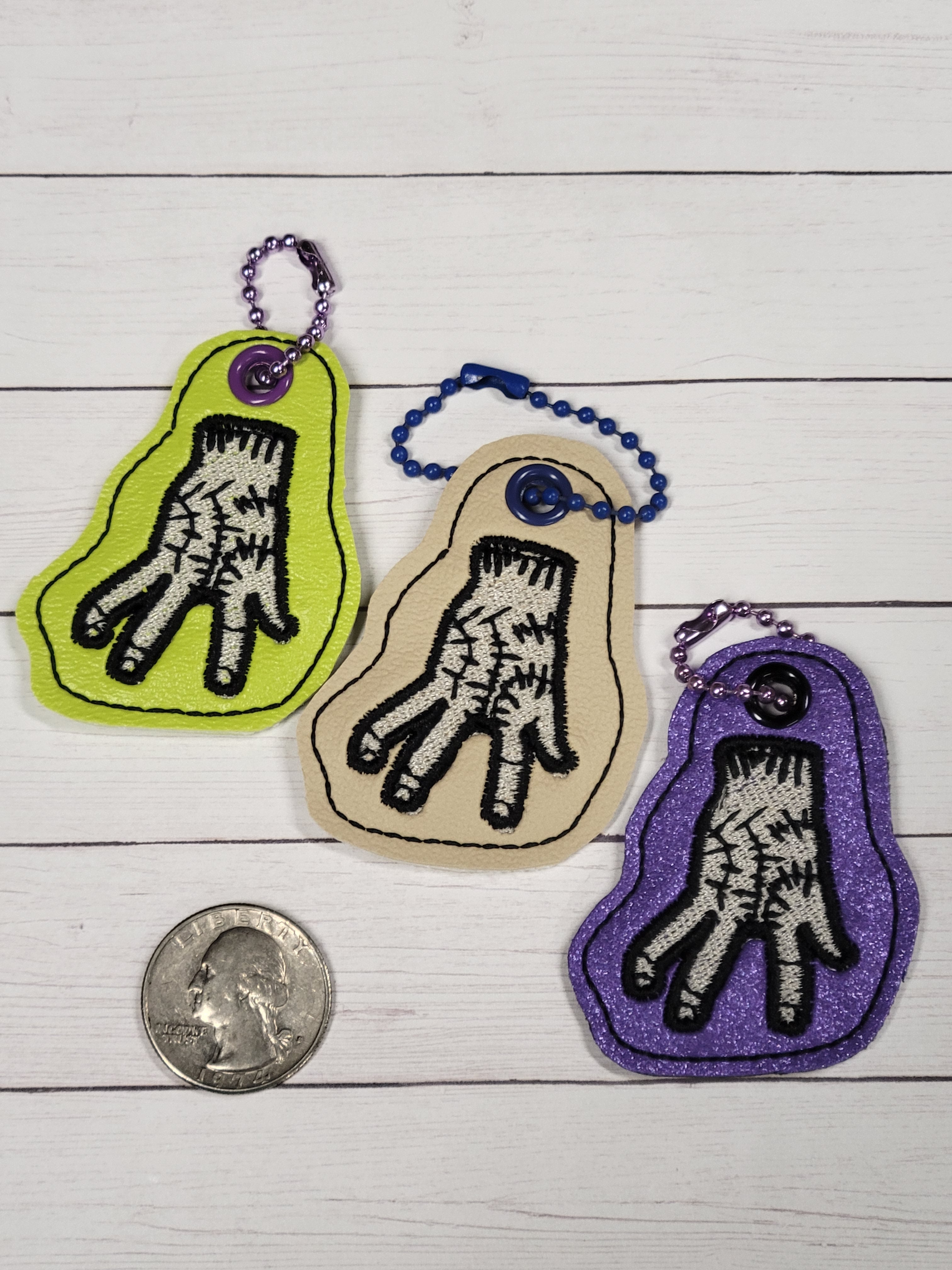 Walking Hand Fob Digital Machine Embroidery Design – Designs by Wild Hare