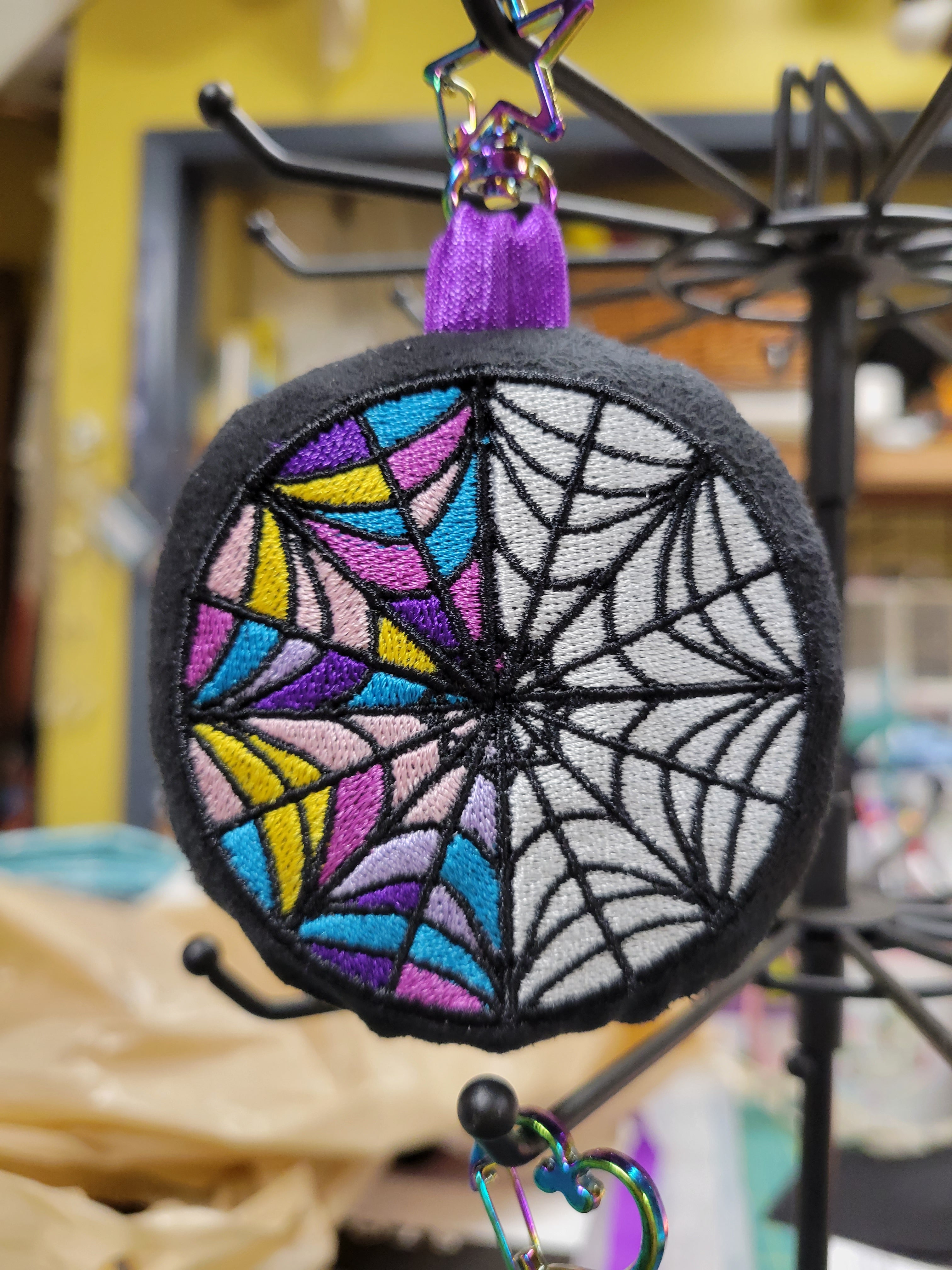 STAINED GLASS WINDOW STUFFIE DIGITAL MACHINE EMBROIDERY DESIGN ...