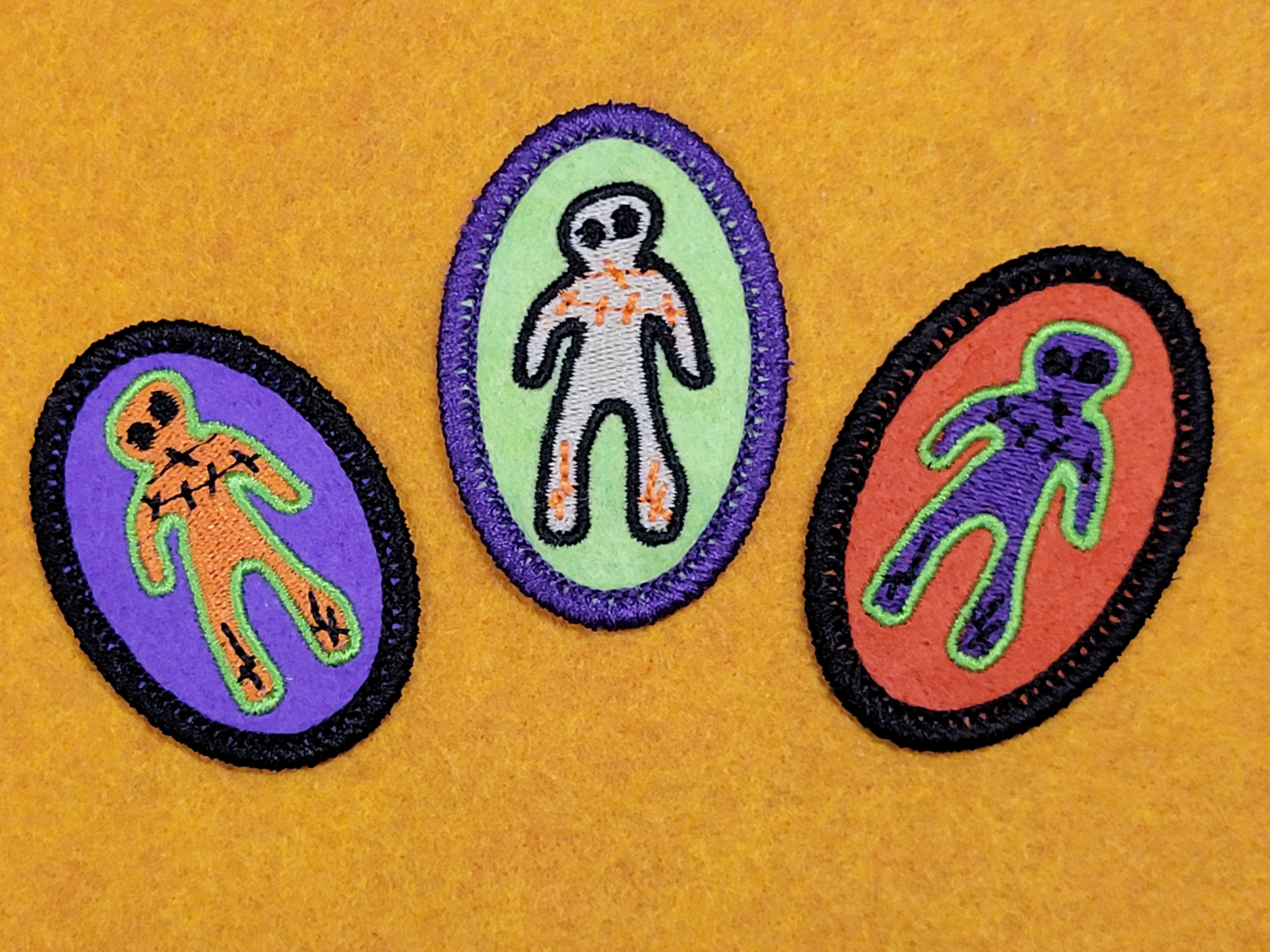 SCAREY ZOMBIE PATCH SMALL DIGITAL MACHINE EMBROIDERY DESIGN – Designs ...